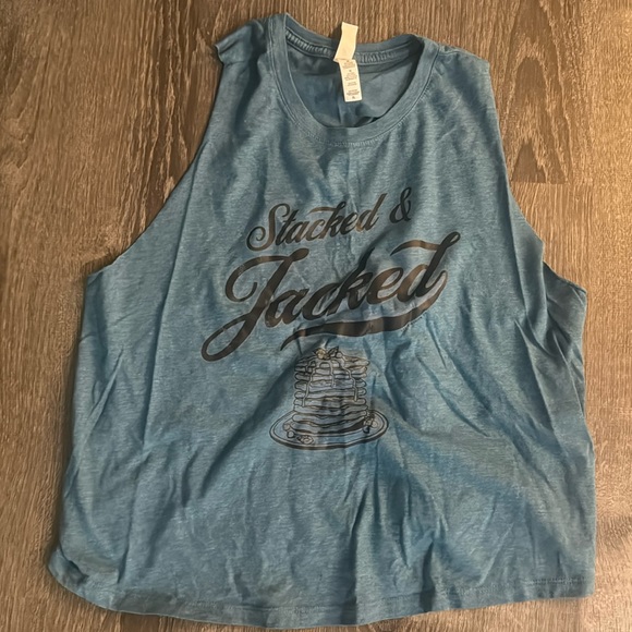 LFT Clothing | Tops | Stacked And Jacked Workout Tank Crop | Poshmark